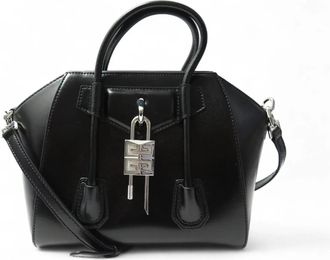 Givenchy Crossbody Bags - NEUE GIVENCHY ANTIGONA LOCK MINI SCHWARZE LEDER-TA - Gr. unisize - in Schwarz - f&uuml;r Damen