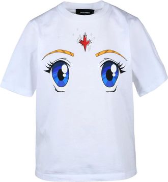 Dsquared2 Femme, Tops, Blanc, Taille: 38 FR T-Chemises