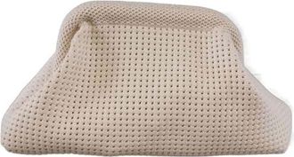 Generic Pochette de plage dété, sac à main élastique, petit sac à main en crochet pour femme, beige, M