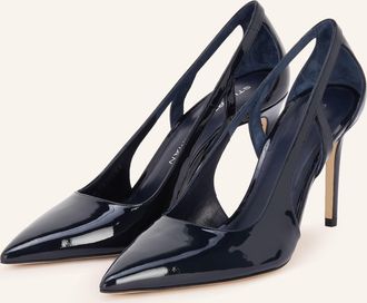 Stuart Weitzman Lack-Pumps Stuart Power Cutout blau