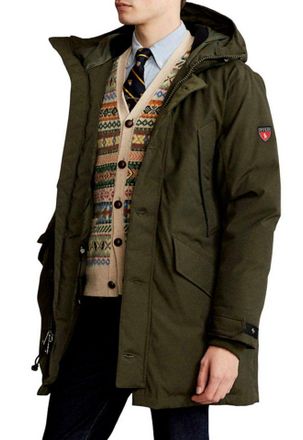 Polo Ralph Lauren Daunenjacke Wasserabweisender Parka W 650g Mantel Parka Enth&auml;lt 650g Daunen, Wasserabweisender Stoff