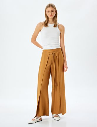 Koton HOSEN Koton Weit geschnittene Hosen mit Anschluss-Detail