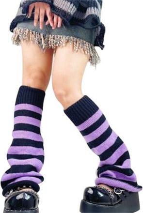 Dreshow Jambi&egrave;res Y2k pour Femmes et Filles Gu&ecirc;tres Femme Hiver Jambi&egrave;res Extensibles en Tricot pour la Danse Accessoire Tendance pour les Tenues Chaudes pour