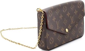 Louis Vuitton Felicie Pochette Monogram Canvas crossbody bag - Braun