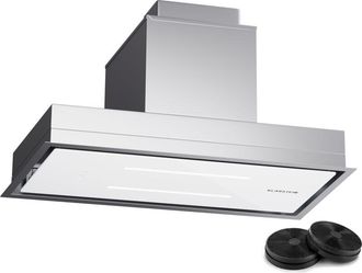 Klarstein Klarstein - Dunstabzugshaube, Abluft-Dunstabzugshaube mit Sp&uuml;lmaschinenfestem Filter aus Aluminium, Leise Abzugshaube Abluft, 410 m&sup3;/h Luftstrom
