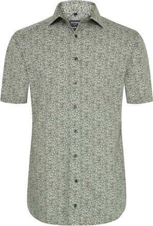 Olymp Luxor, Modern Fit, Kurzarmhemd mit floralem Print in