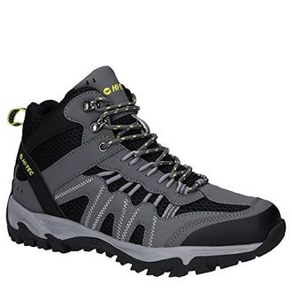 Hi-Tec Hi-Tec Homme Jaguar Mid WP Graphite/Black/Citron-o010480-052-uk13 Botte de randonnée, Graphite Black Citron, 48.5 EU
