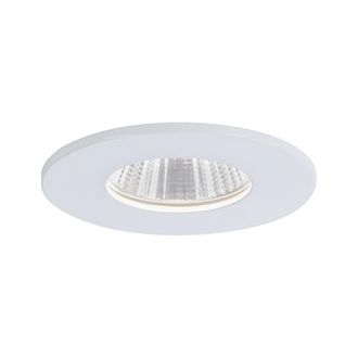 Paulmann 93670 spots encastr&eacute;s LED Calla rond incl. 1x7W projecteurs encastr&eacute;s IP65 Blanc d&eacute;poli spot plastique, aluminium lampe encastr&eacute;e 4000K