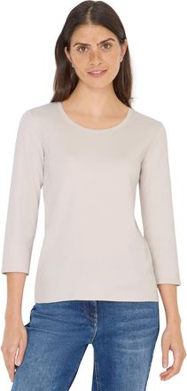 Cecil Damen 3227270 Basic Shirt, Light Greige, S EU