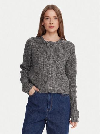 Liu Jo Strickjacke MF5235 MA88A Grau Regular Fit