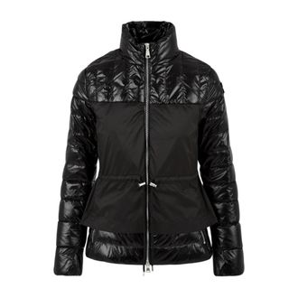 Add Schwarzer Mantel mit Rei&szlig;verschluss und verstellbarer Taille - - Jackets - Damen - Schwarzk - L