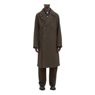 Christophe Lemaire Soft DB Coat - - Coats - Herren - Braun - M