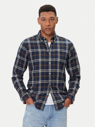 Barbour Hemd Crossfell MSH4995BL33 Dunkelblau Tailored Fit