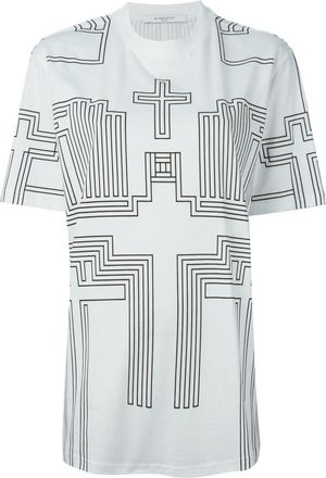 Givenchy t-shirt &agrave; imprim&eacute; g&eacute;om&eacute;trique - Blanc