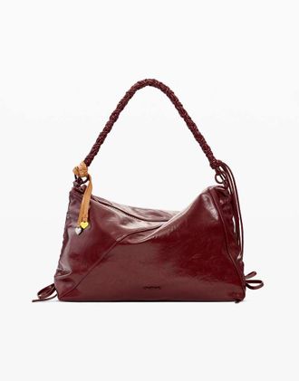 Desigual Gro&szlig;e Tasche aus Kunstleder in Rot