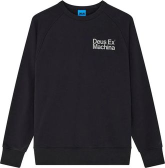 Deus Homme, Sweatshirts et sweats &agrave; capuche, Noir, Taille: S Plenty Good Crew SweaT-shirt