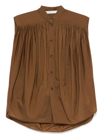 Philosophy di Lorenzo Serafini Hemd aus Popeline - Braun