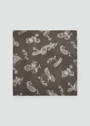 Mango Foulard imprim&eacute; marron - Homme - Taille unique - MANGO MAN