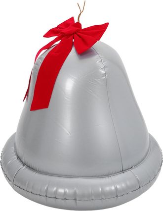 Garneck Aufblasbare Weihnachtsglocke mit Schleife Riesige Garten und Terrassen-Dekoration f&uuml;r Christbaumschmuck und Weihnachtsfest Einfach Aufzubauen Verstaue