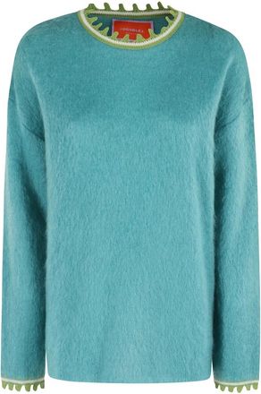 La DoubleJ Femme, Pulls, Bleu, Taille: 36 FR Pull Camden Jumper Turquoise à Manches Longues
