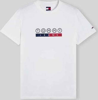 Tommy Jeans Regular Fit T-Shirt aus reiner Baumwolle mit Logo-Print