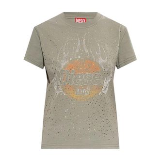 Diesel T-Maggy-Cry T-Shirt - - Tops - Damen - Gr&uuml;n - L