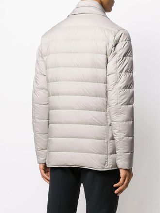 Herno doudoune &agrave; fermeture boutonn&eacute;e - Gris