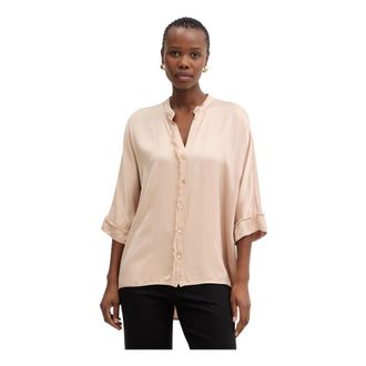 Fracomina Leger Viskosehemd - - Blouses & Shirts - Damen - Beige - XS