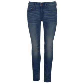 G-Star RAW Damen 3301 Contour Skinny Jeans, Blau (medium aged 60877-6550-071), 23W / 34L