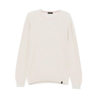Fay Rundhals-Strickware - - Knitwear - Herren - Beige - 2XL