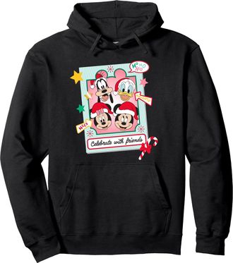 Disney Mickey Mouse & Pals Christmas Celebrate with Friends Pullover Hoodie