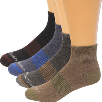 Columbia Herren Heather Rib Quarter L&auml;ssige Socken, Gemischt, 37.5-46 EU (4er Pack)