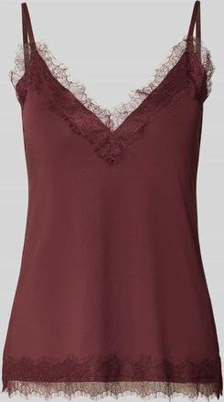 Jake*s Regular Fit Blusentop mit Spitzenbesatz Modell T066-JersyLaceTp