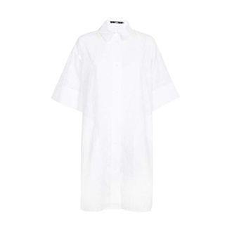 Karl Lagerfeld Baumwollkleid - - Dresses - Damen - Wei&szlig; - 2XS