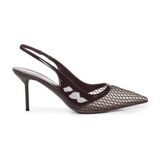 PARIS TEXAS Rot Noir Lack Spitze Abs&auml;tze - - Shoes - Damen - Braun - 37 1/2 EU