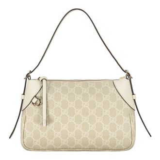 Gucci GG Emblem Kleine Umh&auml;ngetasche - - Bags - Damen - Beige - ONE SIZE