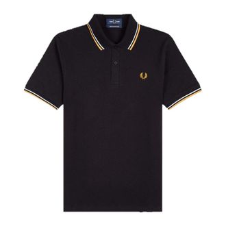 Fred Perry M12 Polo - - Tops - Herren - Schwarzk - XS