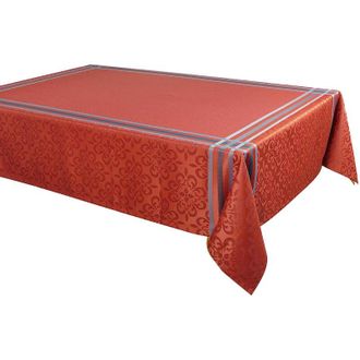 Vent du Sud Vent Du Sud - Nappe enduite Bilbao 150 x 300 cm - tomette