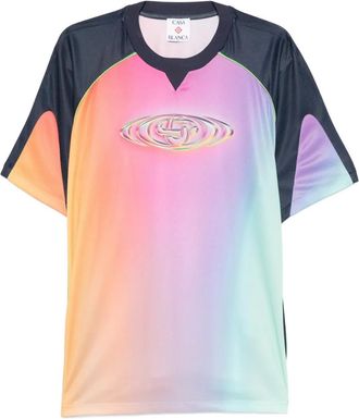Casablanca short-sleeve football top - Rosa