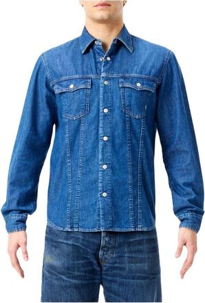 Cycle Homme, Chemises, Bleu, Taille: S James Regular Icon Shirt