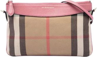 Burberry Pre-owned Canvas Crossbody Bag - Femme - Pre-owned - Rose - Taille: ONE Size