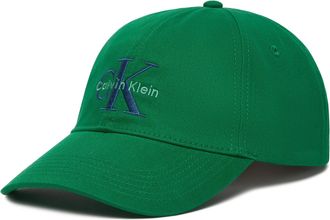 Calvin Klein Cap Calvin Klein Monologo Embroidery Baseball Cap LV04G5004G Gr&uuml;n