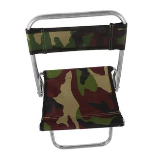 TOPBATHY Faltbarer Großer Campingstuhl mit Metallrahmen Leichter Tragbarer Angelstuhl für Outdoor aktivitäten Klappbarer Sitzhocker in Camouflage Platzsparend 