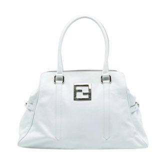 Fendi Pre-owned Leder Handtasche - - Pre-owned - Damen - Wei&szlig; - ONE SIZE