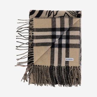 Burberry Reversible Cashmere Logo Scarf - Multicolor