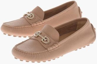 Ferragamo Hammered Leather Loafers ODILIA with Bit size 37