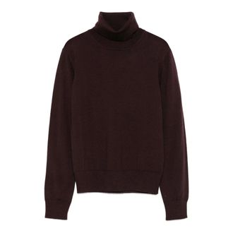 Alpha Studio Femme, Pulls, Brun, Taille: 42 FR Pull Col Roul&eacute; en Laine M&eacute;rinos