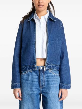 Calvin Klein Jeans Jeansjacke mit Rei&szlig;verschluss - Blau