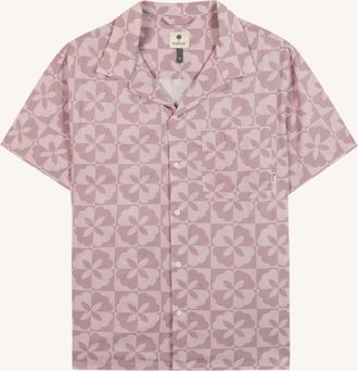 Faguo Chemise manches courtes rose gris&eacute; viscose - PAIOLIVE