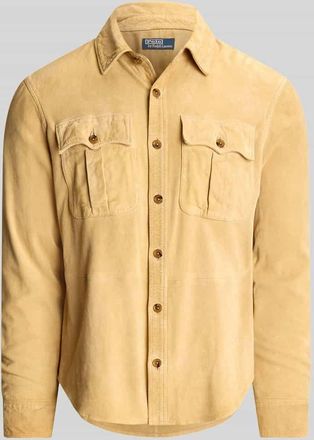 Polo Ralph Lauren Suede-Hemdjacke aus Ziegenwildleder